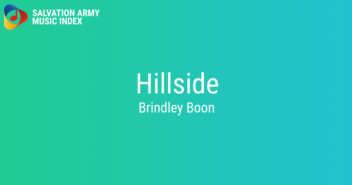Hillside - Salvation Army Music Index