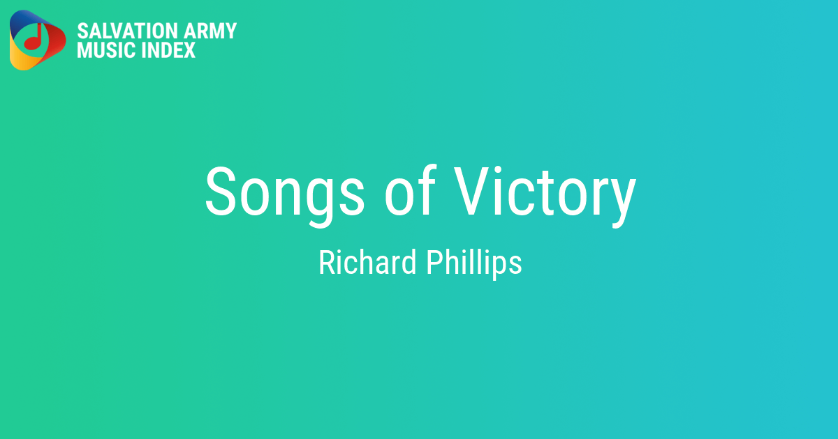 Songs of Victory - Salvation Army Music Index